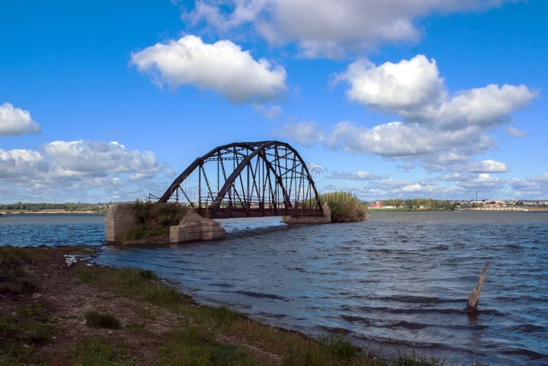 Old Rusty Bridge with Rivets Stock Photo - Image of antique, dirty ...