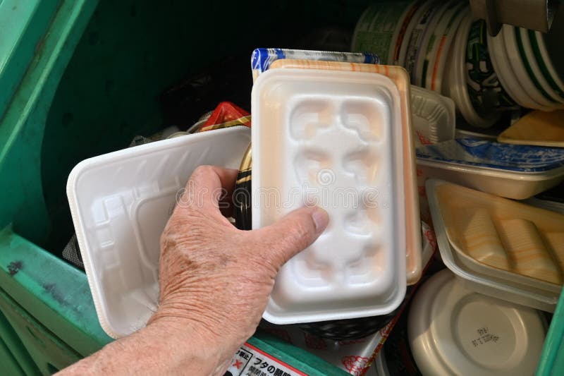 Garbage separation. stock image. Image of recycling - 267456983