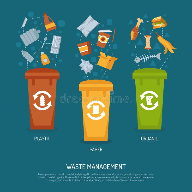 Garbage Sorting Illustration Stock Vector - Illustration of color ...