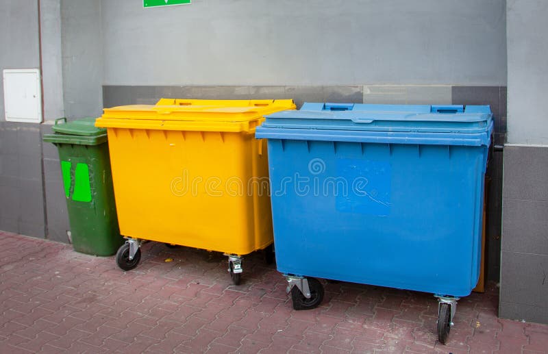 4,283 Green Plastic Garbage Containers Stock Photos - Free & Royalty ...