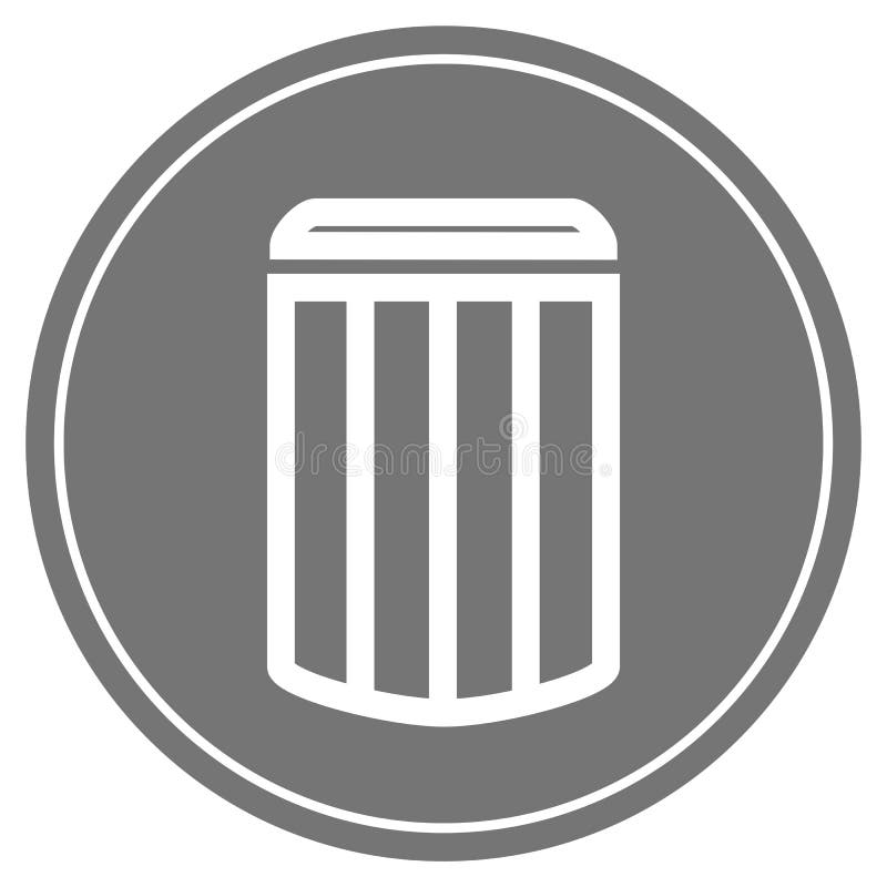 Round Trash Grey Stock Illustrations – 104 Round Trash Grey Stock ...