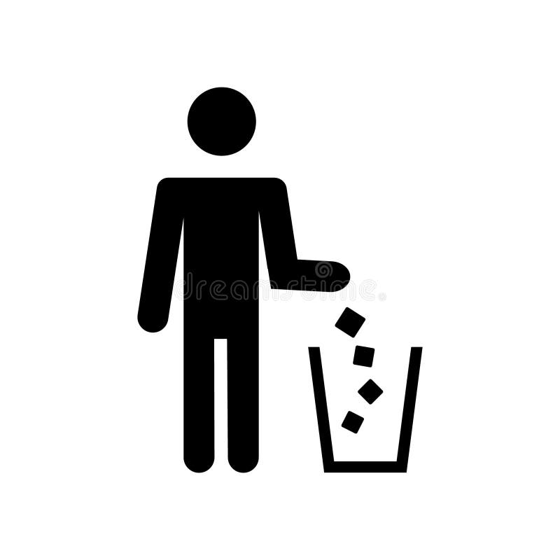 Man Throwing Paper Waste Bin Stock Illustrations – 553 Man Throwing ...