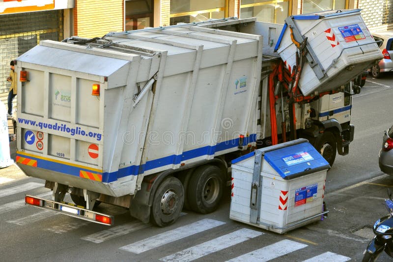 Garbage Transport Car Loading Editorial Photography - Image of ...