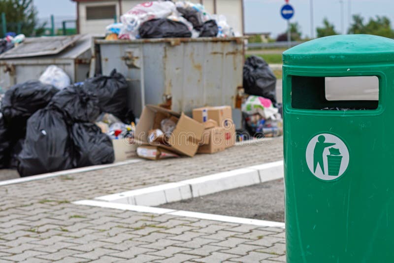 Garbage trash stock image. Image of dump, overflow, garbage - 228567111