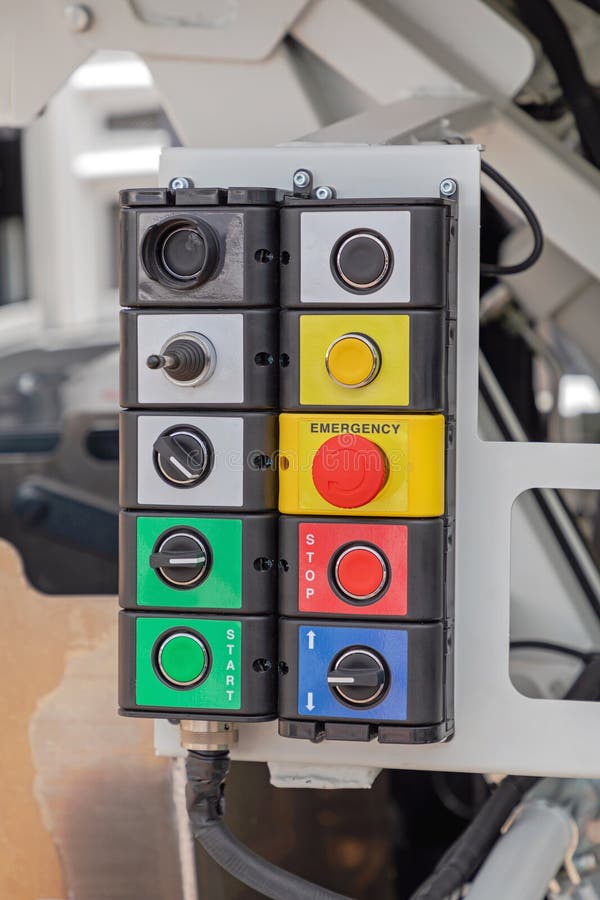 Garbage Truck Control Panel Stock Photo - Image of control, machinery ...