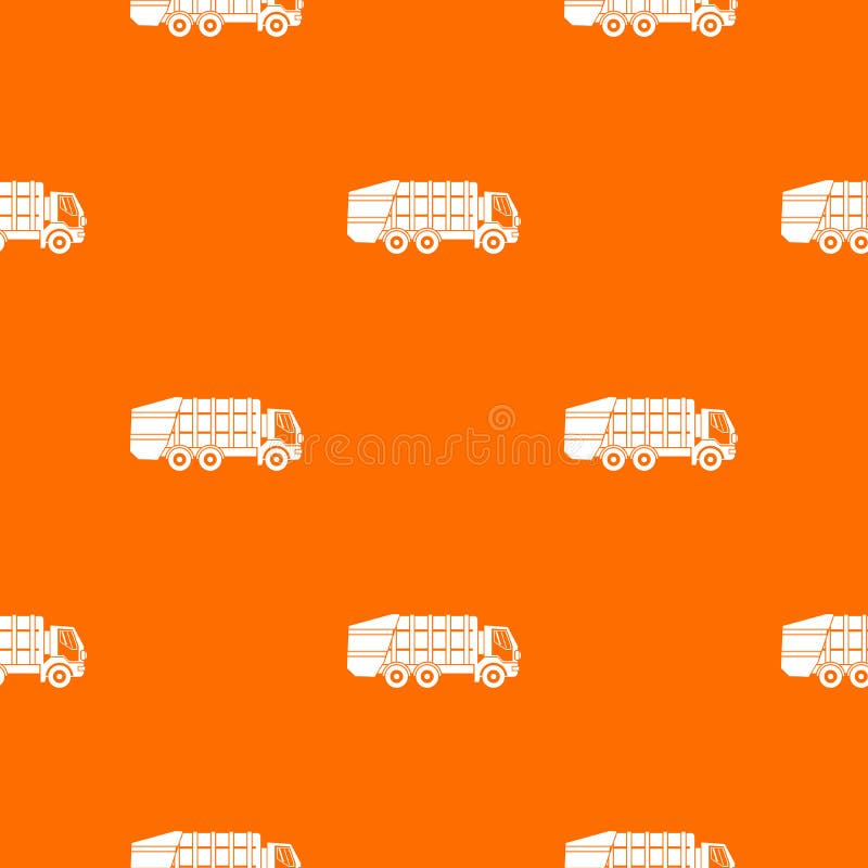 Garbage Truck Pattern Seamless Stock Illustrations – 178 Garbage Truck ...