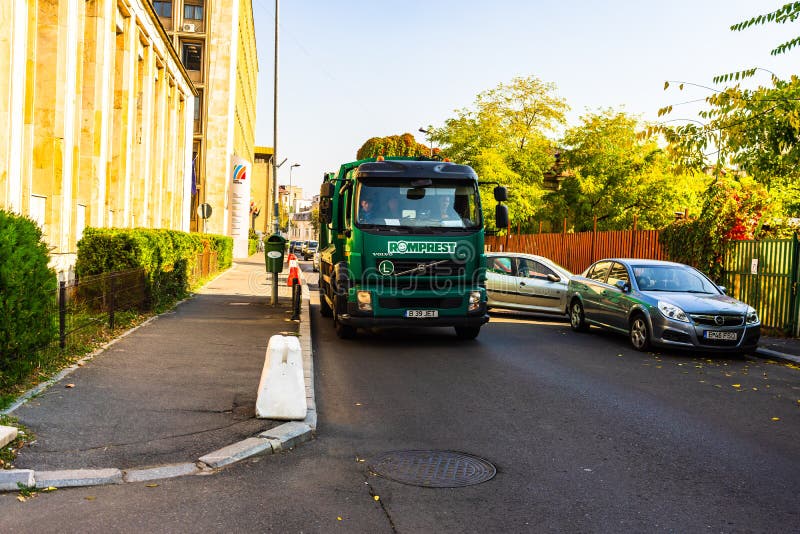Garbage can editorial stock photo. Image of town, colours - 50719228