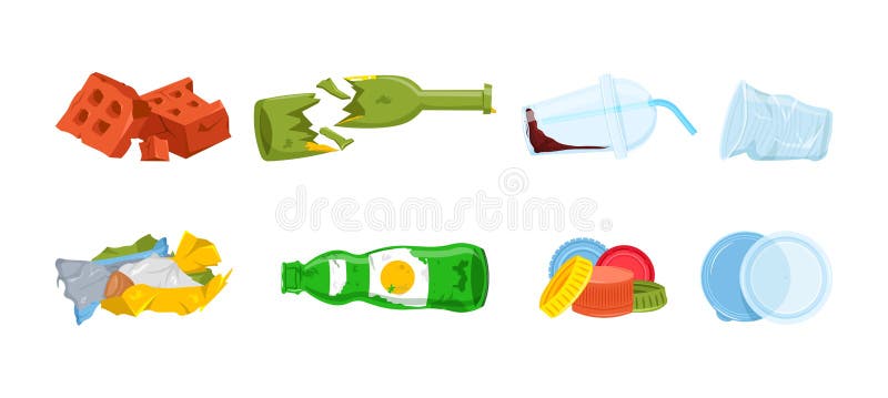 Litter Types Stock Illustrations – 256 Litter Types Stock Illustrations ...