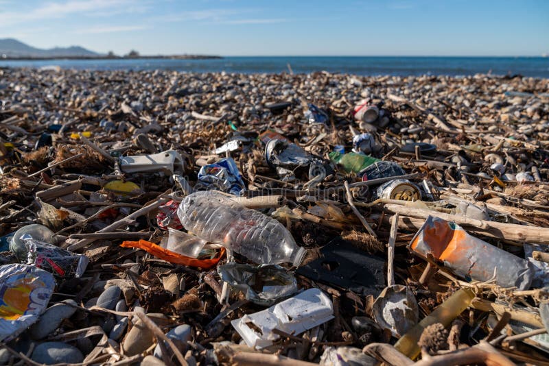 Garbage and Waste on the Beach Stock Image - Image of scrap, ecology ...