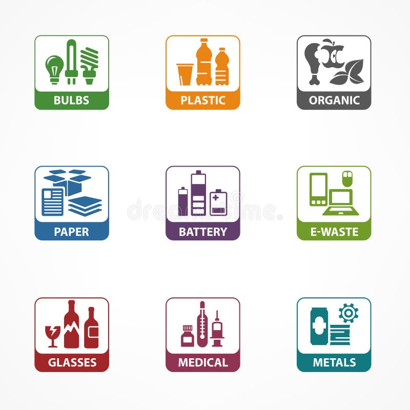 Waste Icons Stock Illustrations – 17,479 Waste Icons Stock ...