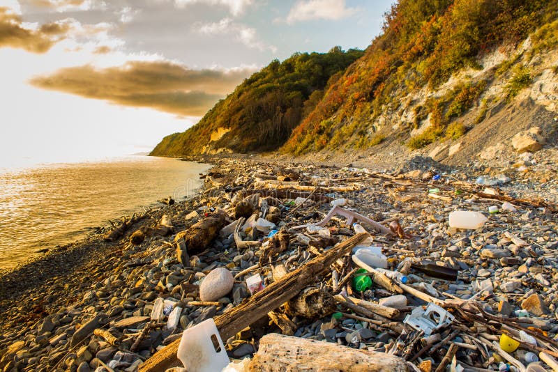 Garbage and Wastes on Beach Stock Photo - Image of ocean, ecology: 78276526