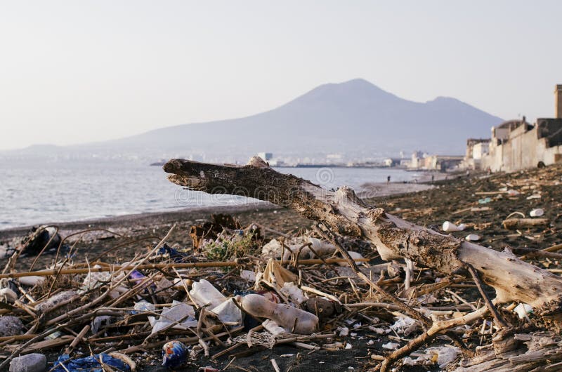 Garbage and Wastes on the Beach Editorial Stock Image - Image of naples ...