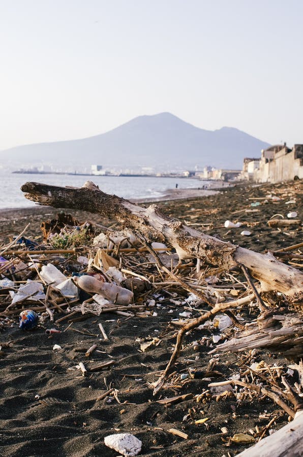 Garbage and Wastes on the Beach Editorial Stock Image - Image of naples ...