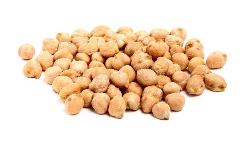 Garbanzos Aislados En El Fondo Blanco Imagen de archivo - Imagen de ...