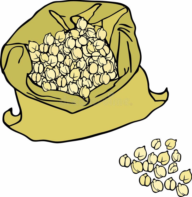 Icono Del Hummus De Los Garbanzos, Ejemplo Del Vector Ilustración del ...