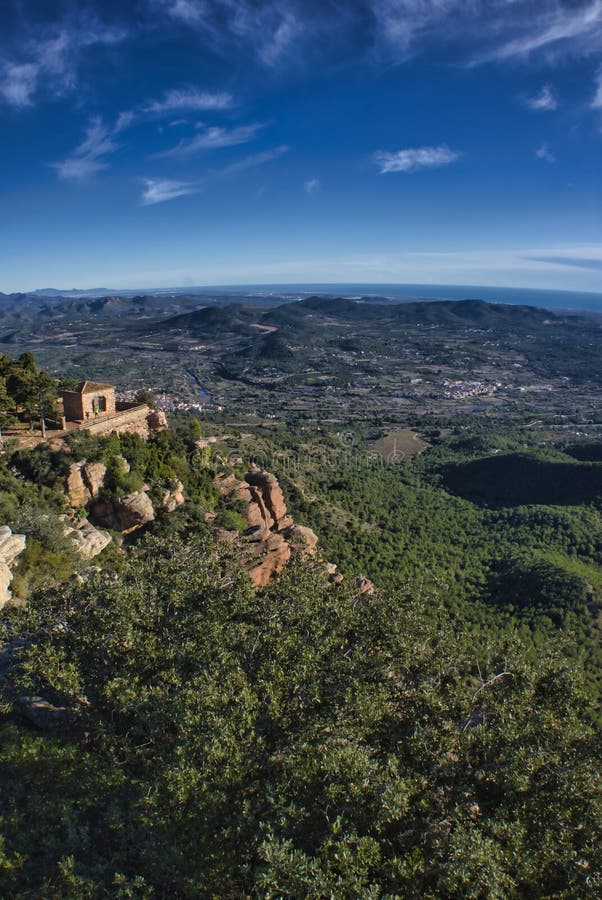 The Garbi Viewpoint in the Sierra Calderona of Valencia Stock Image ...