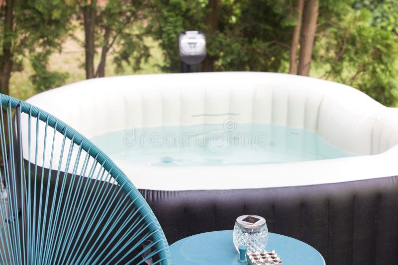 Garden air pool stock image. Image of happy, party, outdoor - 97762407