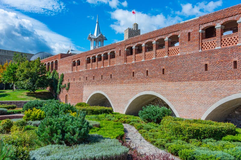 Garden at the Akhaltsikhe (Rabati) Castle in Georgia Stock Image ...