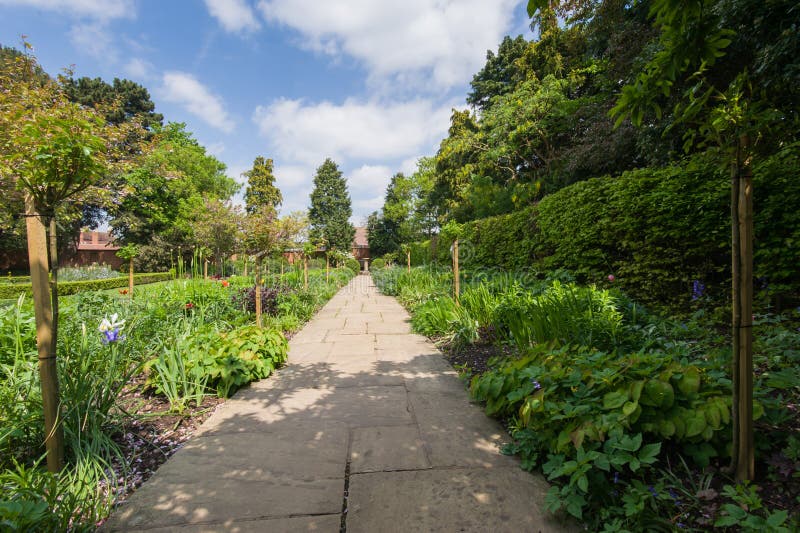Alley in a park stock photo. Image of outdoors, open - 31380762