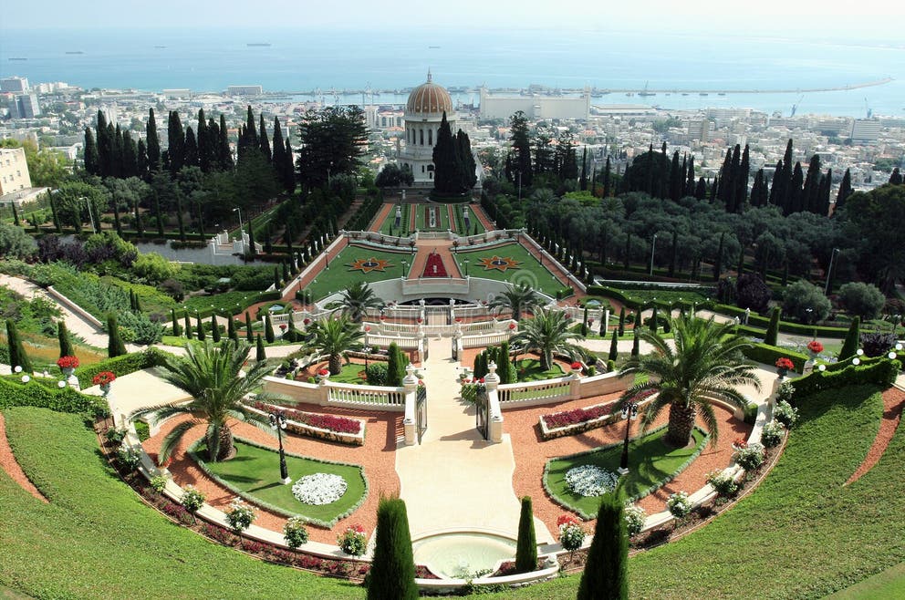 Garden Bahai stock image. Image of middle, exterior, bahai - 4265787