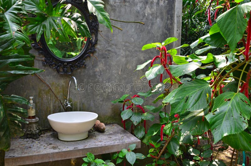 Garden basin stock image. Image of chrome, stainless - 39854453