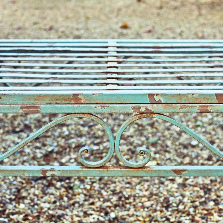Garden bench stock photo. Image of seat, vintage, rust - 37038314