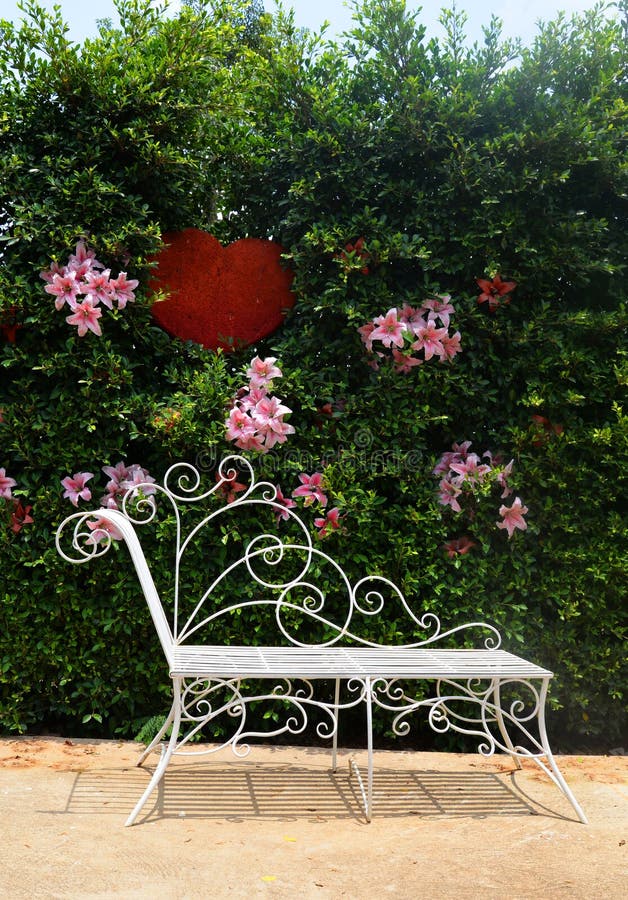 Garden bench stock image. Image of peaceful, spring, wood - 52646947