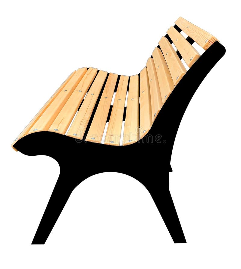 Garden bench side view stock photo. Image of wood, plank - 272043408