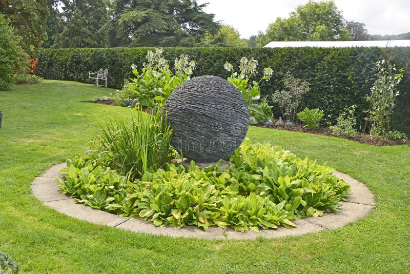 Circular Slate Decorative Creation Stock Photo - Image of construction ...