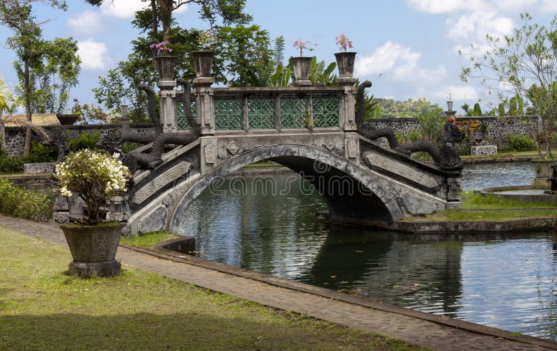 Garden bridge, bali stock photo. Image of hindu, architecture - 24881822