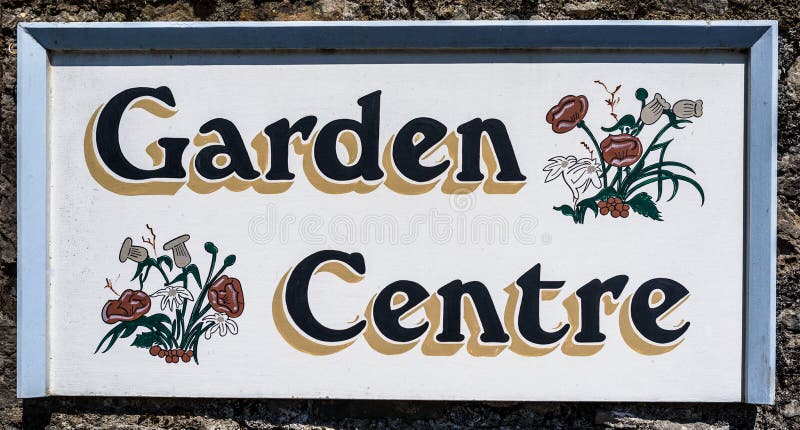Garden Centre Sign stock image. Image of english, store - 82482851