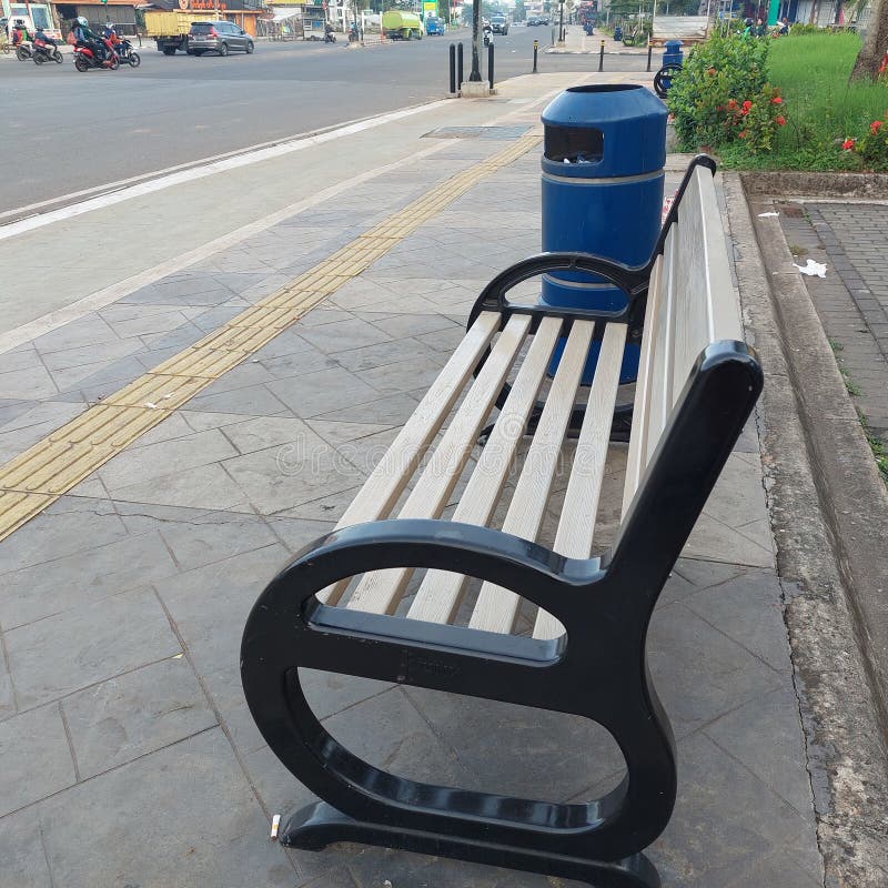 Garden Chairs Placed on the Side of the Road. Provided by the Local ...