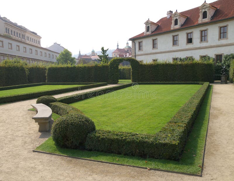 Garden complex stock image. Image of exterior, bench - 12795619