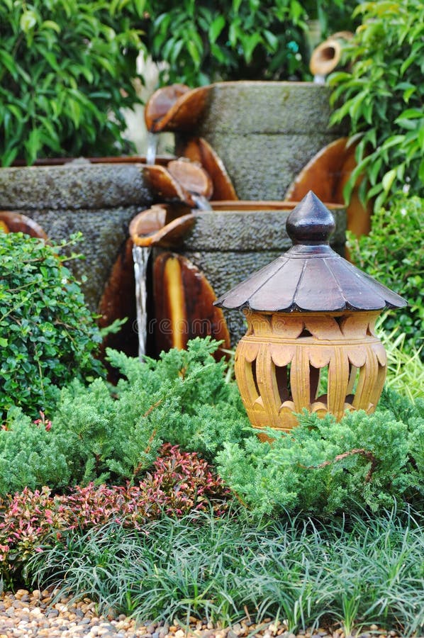Garden decoration stock photo. Image of idea, water, garden - 17971264