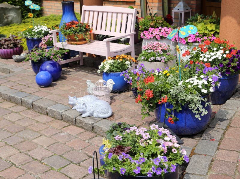 Garden decorations stock photo. Image of booming, decorations - 136898506