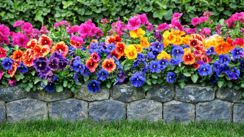 The Garden Design Showcases a Landscaping Panorama with an Array of ...