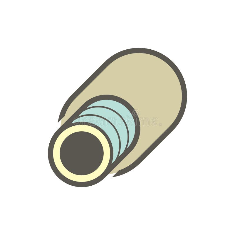 Garden drainage pipe icon stock vector. Illustration of grate - 185166117