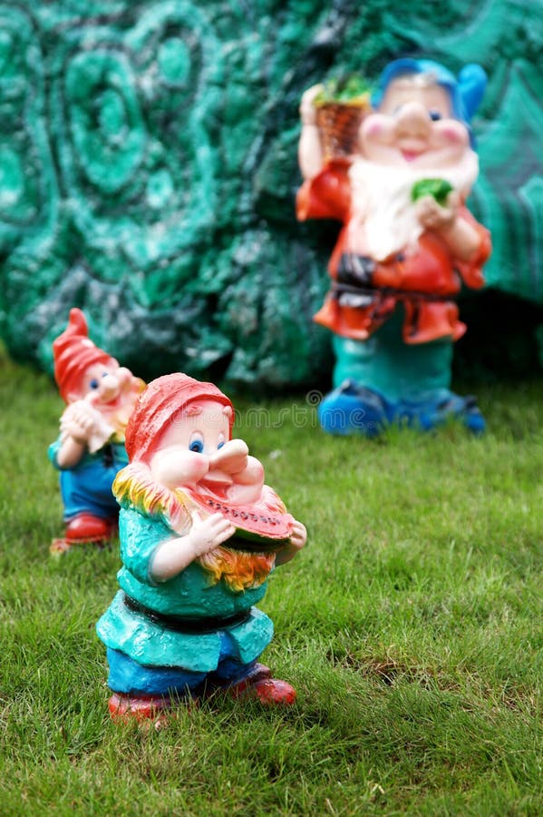 Garden dwarfs stock photo. Image of luck, ceramics, decoration - 10771232
