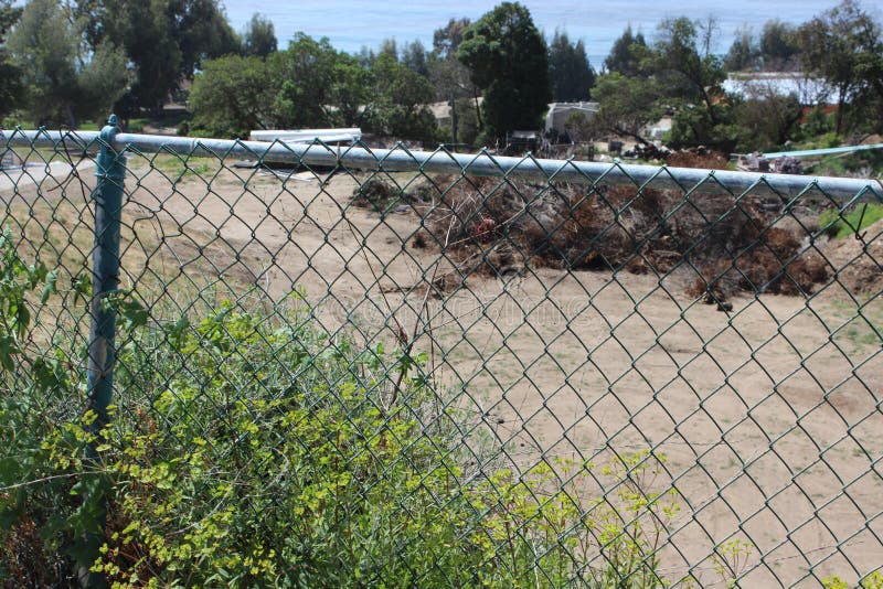 Garden Fence Around a Garden Stock Photo - Image of live, domicile ...