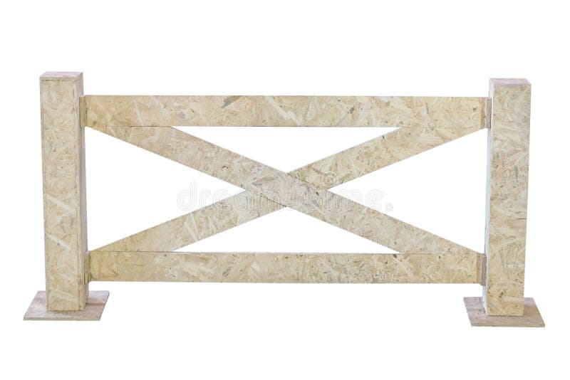 Garden Fence Made from Cardboard Isolated on White Backgrounds Stock ...