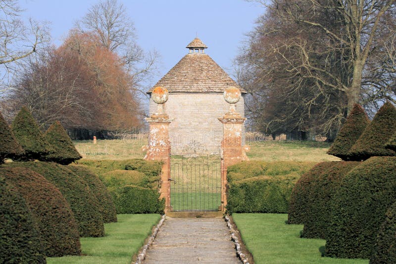 Garden folly stock image. Image of lined, tree, round - 10773605
