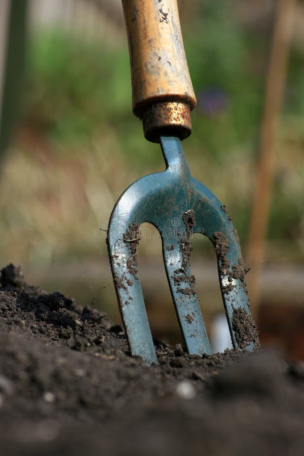 Garden Fork stock image. Image of detail, fork, gardening - 8612437