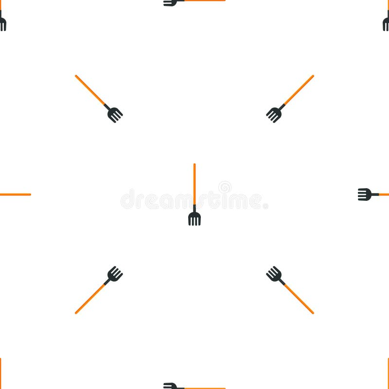Garden Fork Pattern Seamless Vector Stock Vector - Illustration of ...