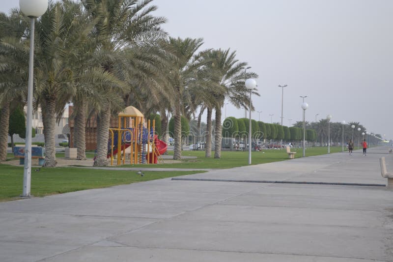 Garden front of the beach editorial stock image. Image of garden ...