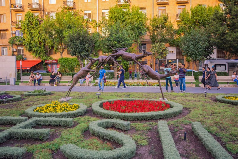 Garden in Front of Cascade Complex Editorial Image - Image of grey ...