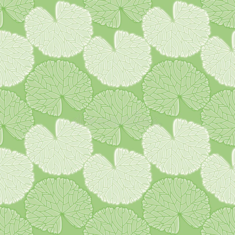 Garden Geranium Foliage Seamless Vector Pattern Stock Vector ...