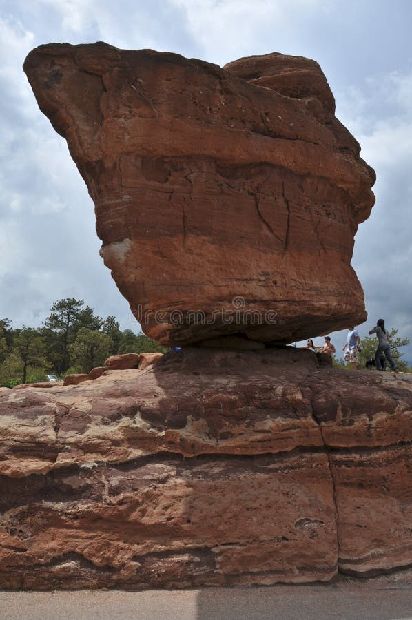 Giant Red Bolder at Garden of the Gods Stock Photo - Image of giant ...