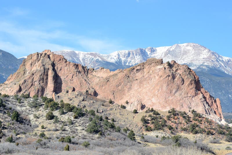Garden of the Gods Gray Rock Stock Image - Image of mountains, scenic ...