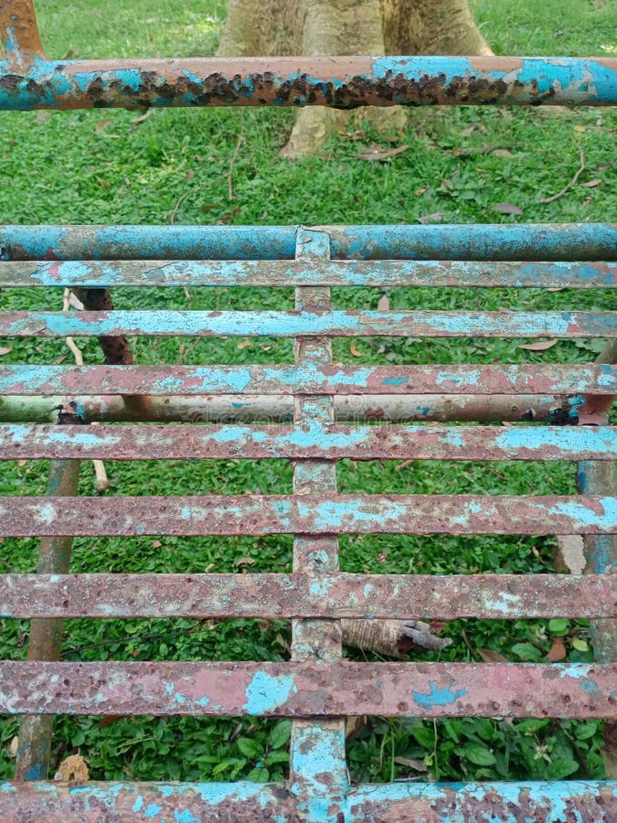 Garden Grass Swing Tree Rusty Stock Photo - Image of rust, rusty: 263983170
