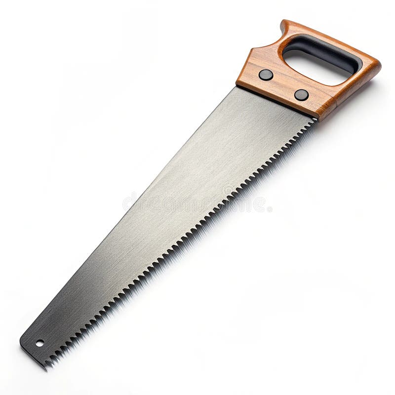 Garden Hand Saw with Fine Teeth Stock Illustration - Illustration of ...